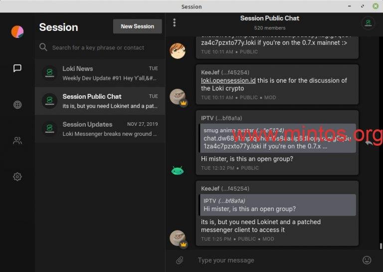 安全会话：密聊黑科技Session聊天软件详细教程 | 薄荷开源网